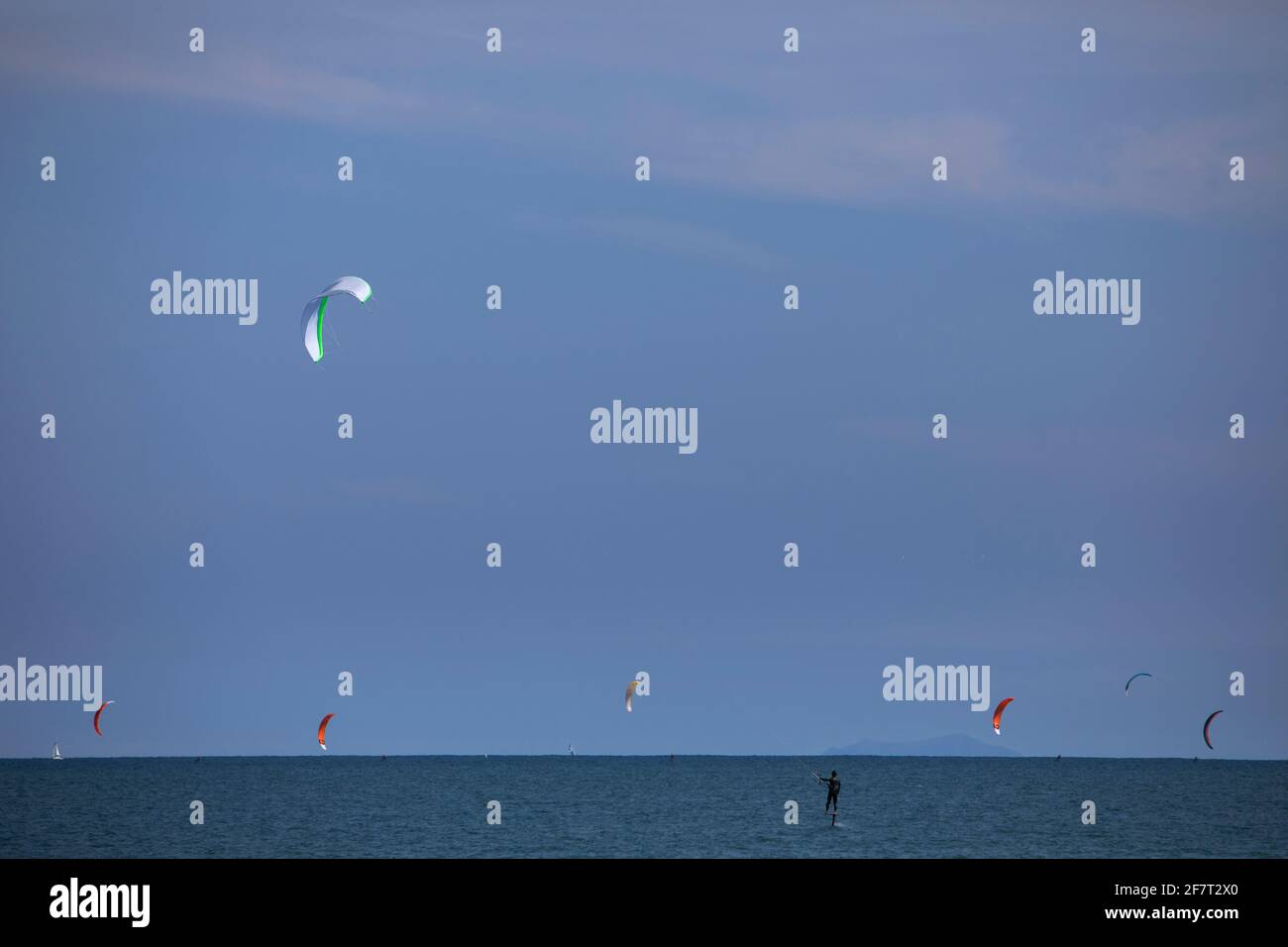 Surfing the Wind Stock Photo - Alamy