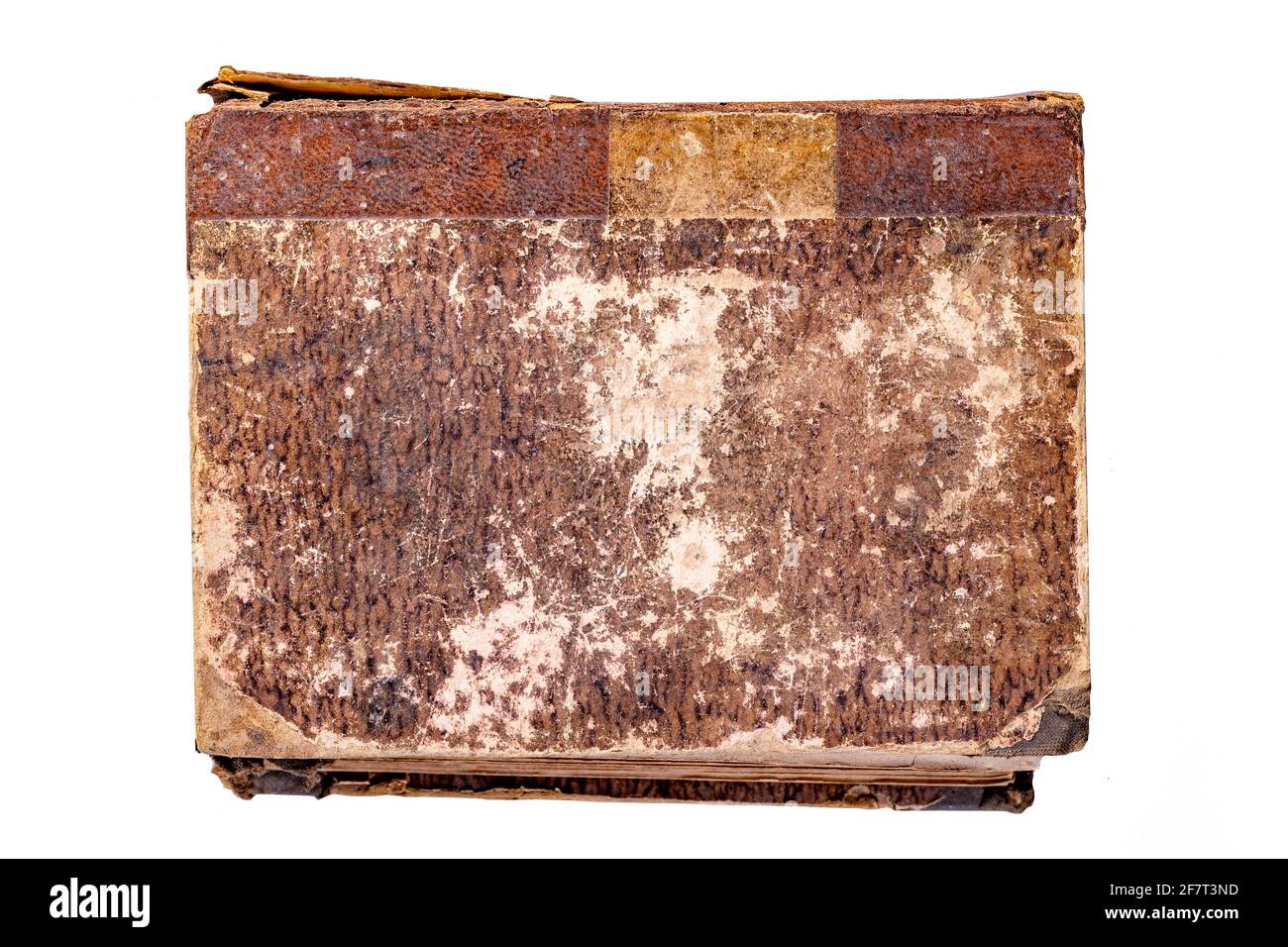 Old book on a light background. The cover of the old publishing house ...