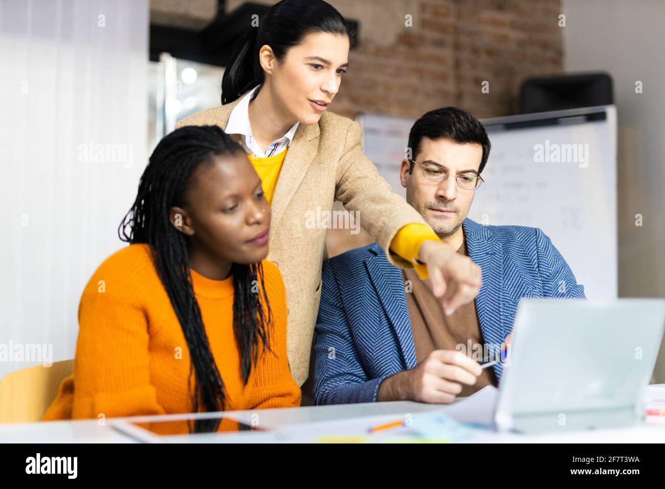 Project managers and employees brainstorming on ideas - Multi-ethnic ...