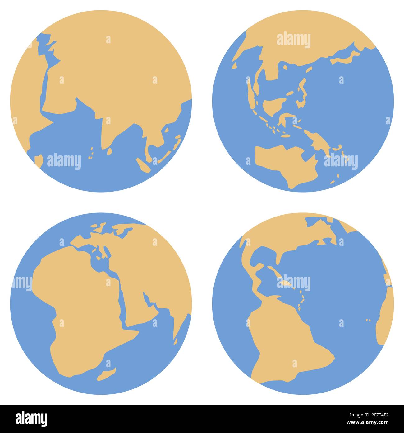 Modern simple earth set, great design for any purposes. Isolated ...