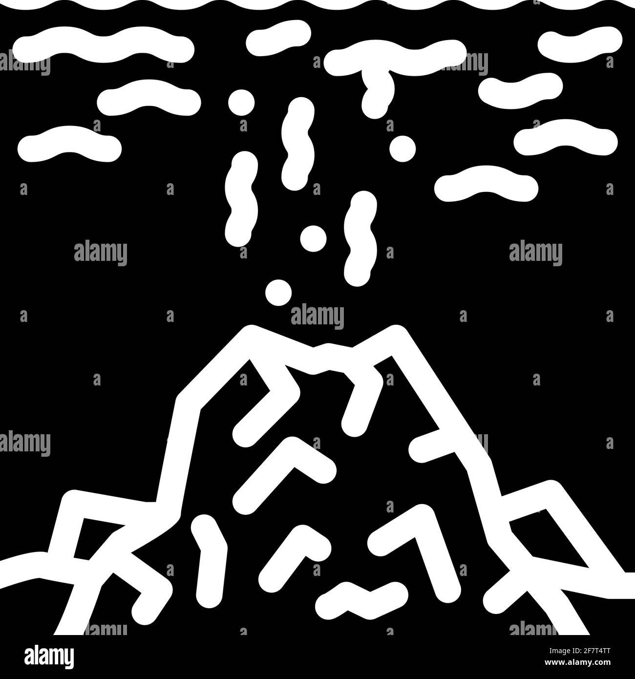 Mountain under water Cut Out Stock Images & Pictures - Alamy