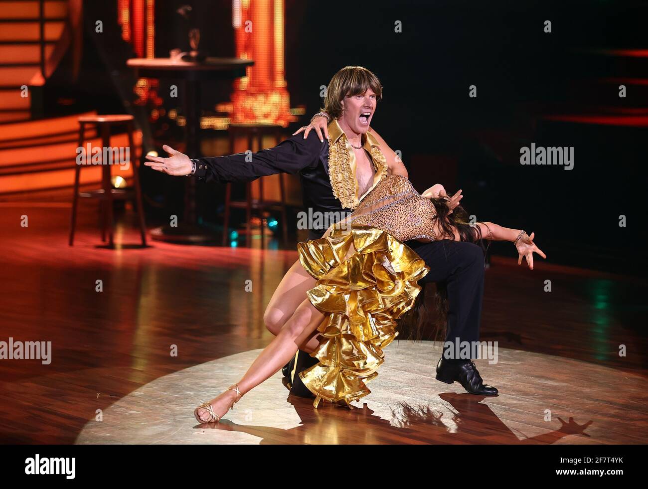Cologne, Germany. 09th Apr, 2021. Mickie Krause, pop singer, and Malika ...