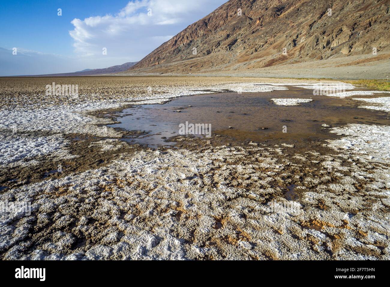 Death Valley - Badwater salt flat , Lowest point in USA Stock Photo - Alamy