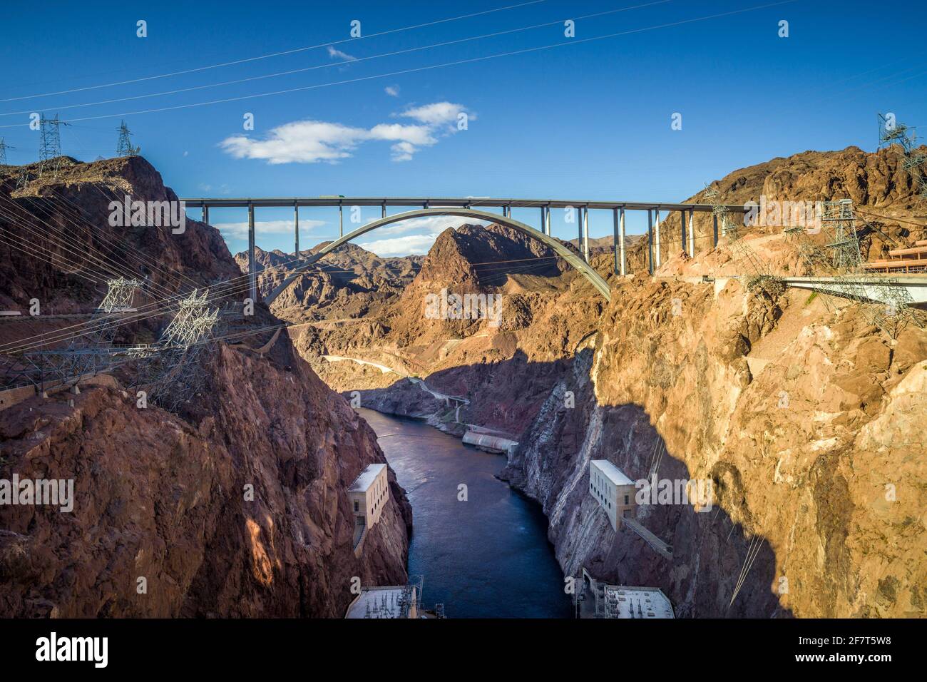 Arch Bridge by the Hoover Dam, Nevada-Arizona border Stock Photo - Alamy