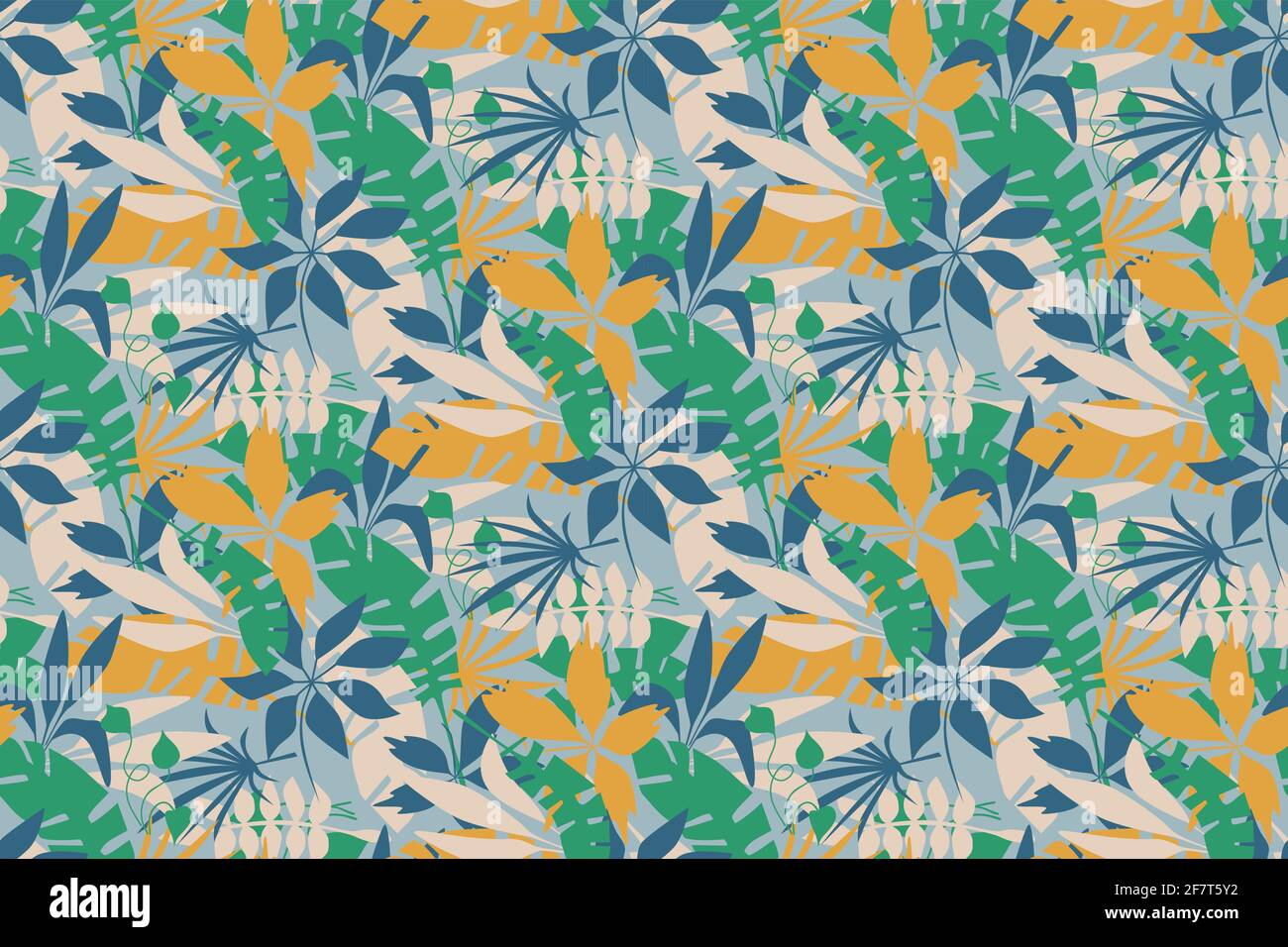 Palm leaf pattern simple Stock Vector Images - Alamy