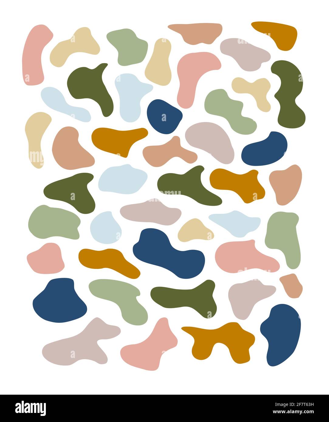 Irregular color spots, blotch, inkblot. Organic shapes. Specks, flecks ...