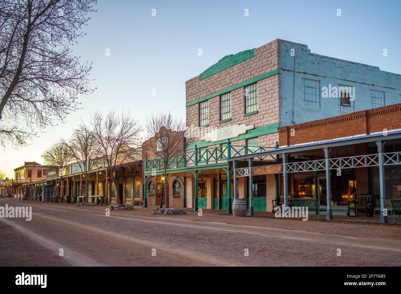 View down Main Street in Tombstone, Arizona Stock Photo - Alamy
