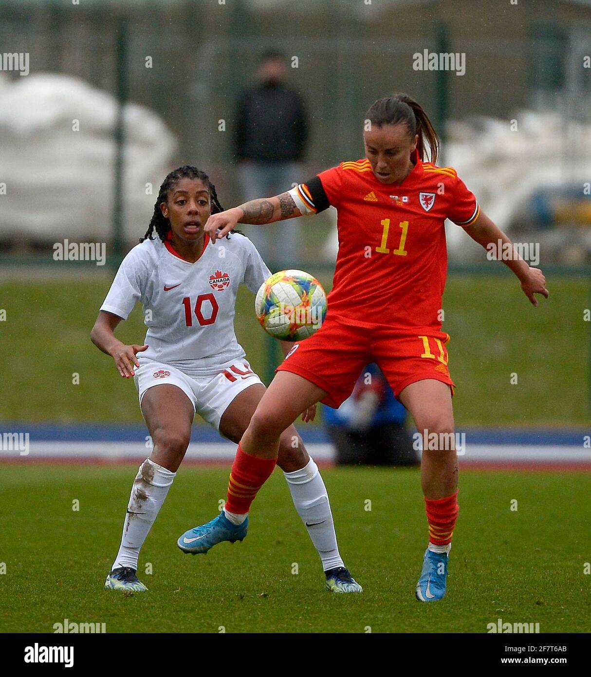 Cardiff Leckwith Stadium, 9th April 2021, UK: Wales' Natasha Harding ...