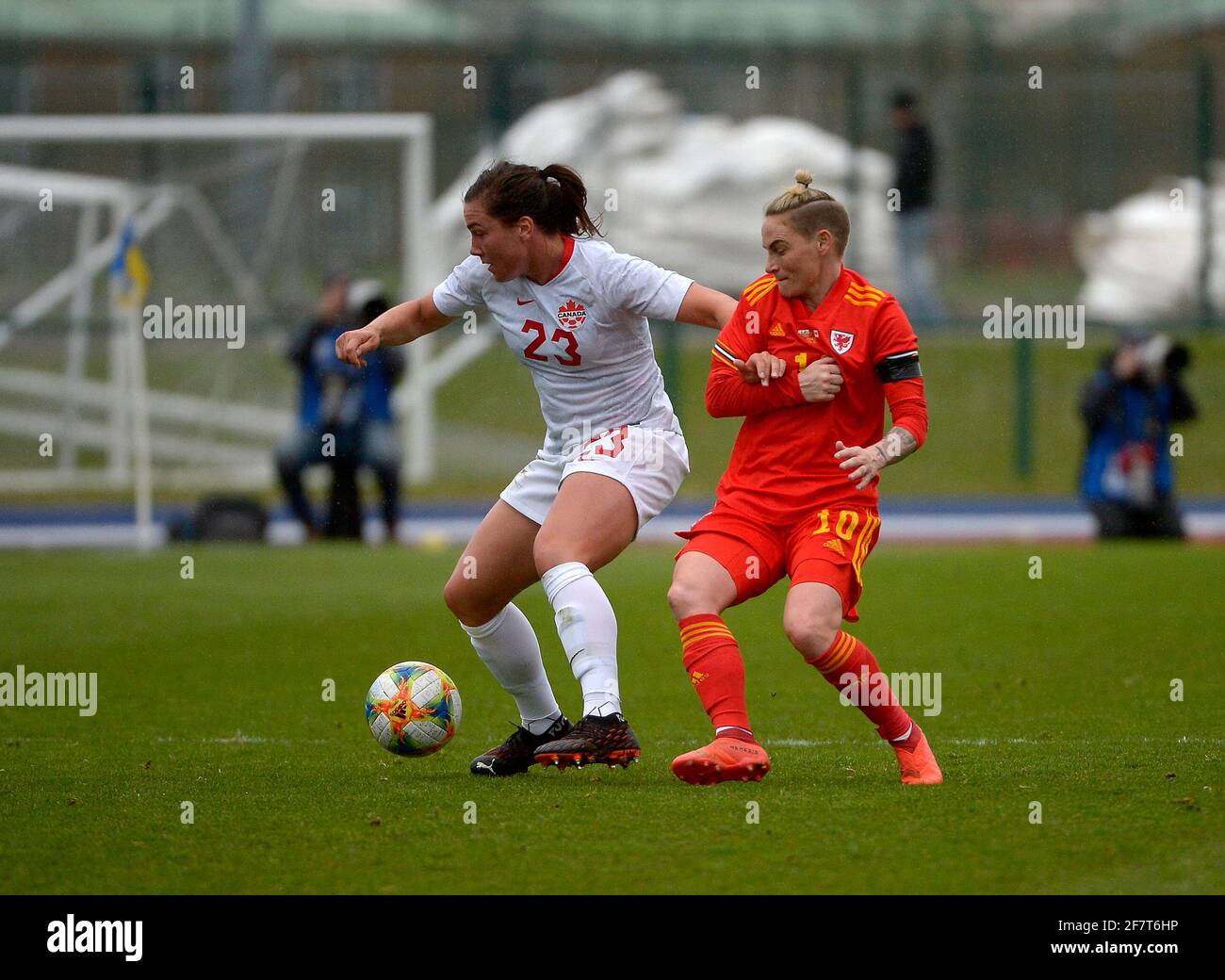 Cardiff Leckwith Stadium, 9th April 2021, UK: Wales' Jess Fishlock ...