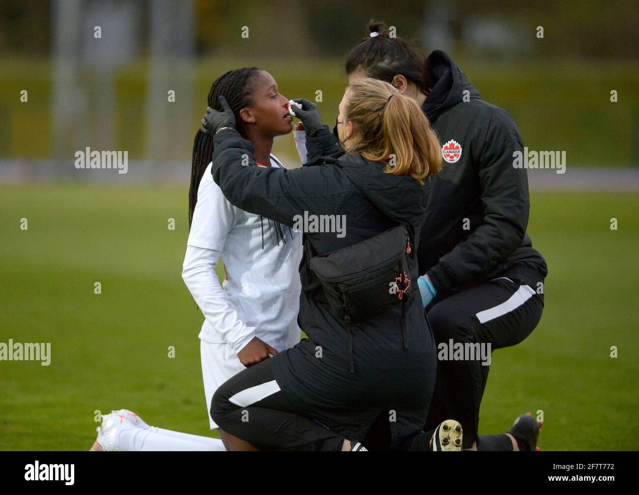 Cardiff Leckwith Stadium, 9th April 2021, UK: Canada's Nichelle Prince ...