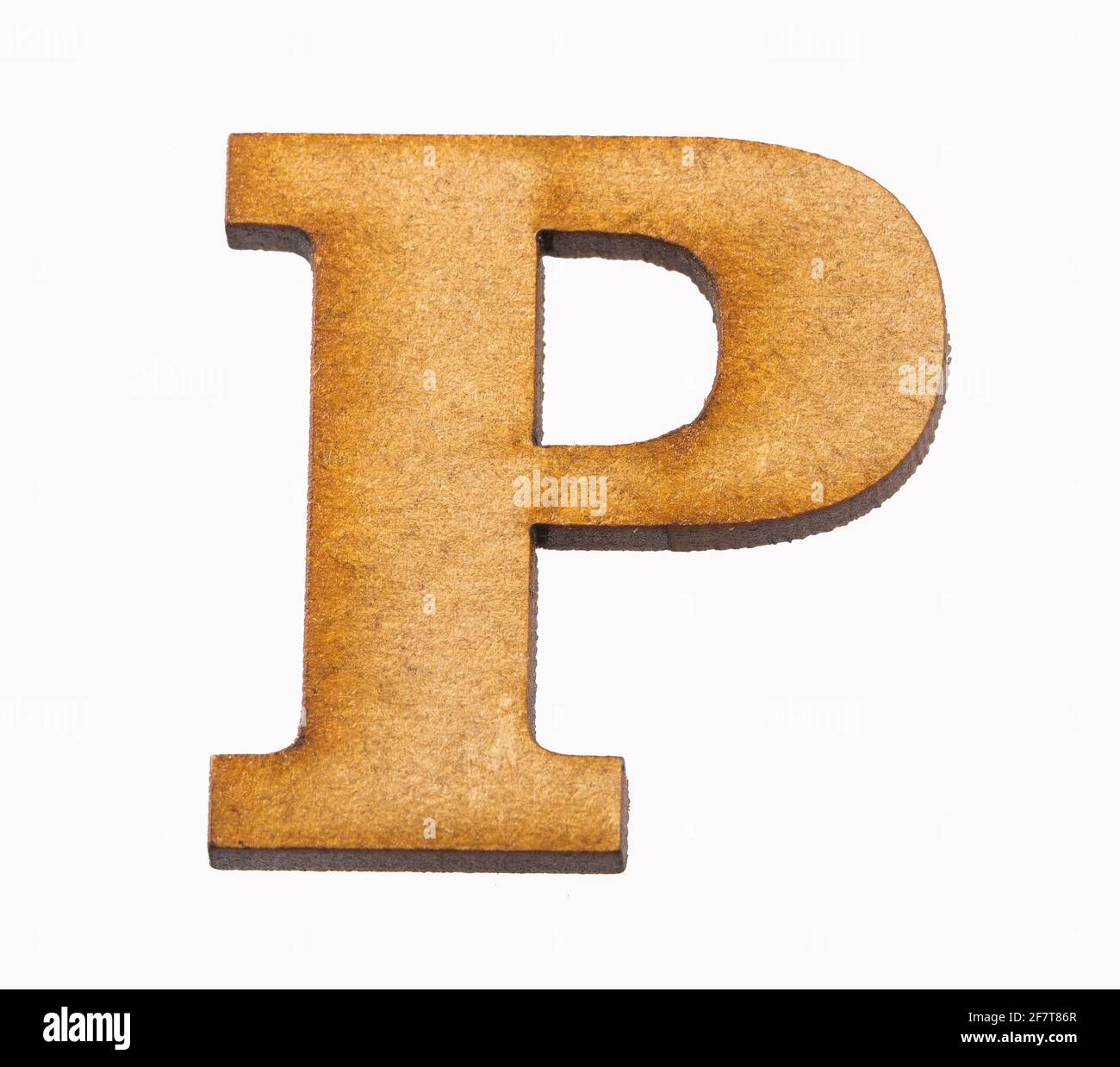 P, Wooden alphabet letter on white background Stock Photo - Alamy