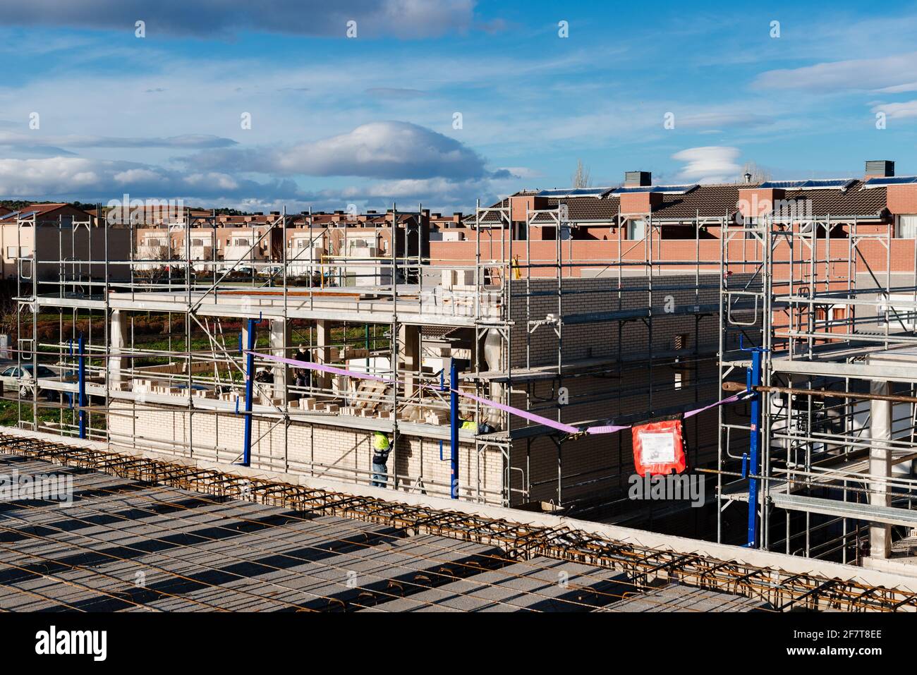 Unfinished buildings from a roof Stock Photo - Alamy