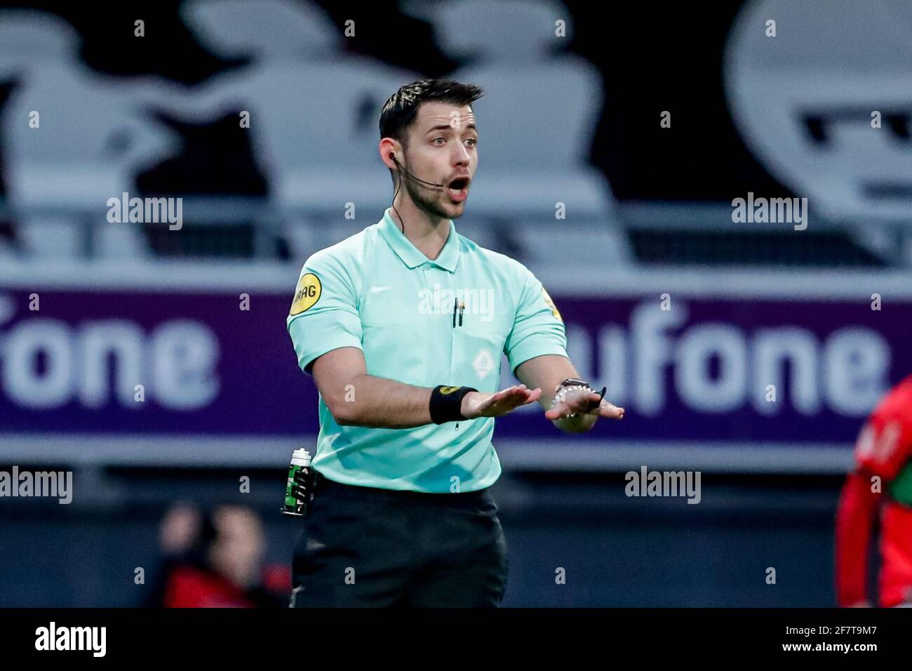 ROTTERDAM, NETHERLANDS - APRIL 9: referee Marc Nagtegaal during the ...