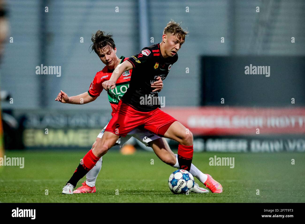 ROTTERDAM, NETHERLANDS - APRIL 9: Dirk Proper of NEC, Julian Baas of ...