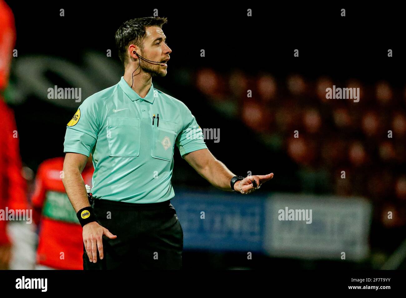 ROTTERDAM, NETHERLANDS - APRIL 9: referee Marc Nagtegaal during the ...