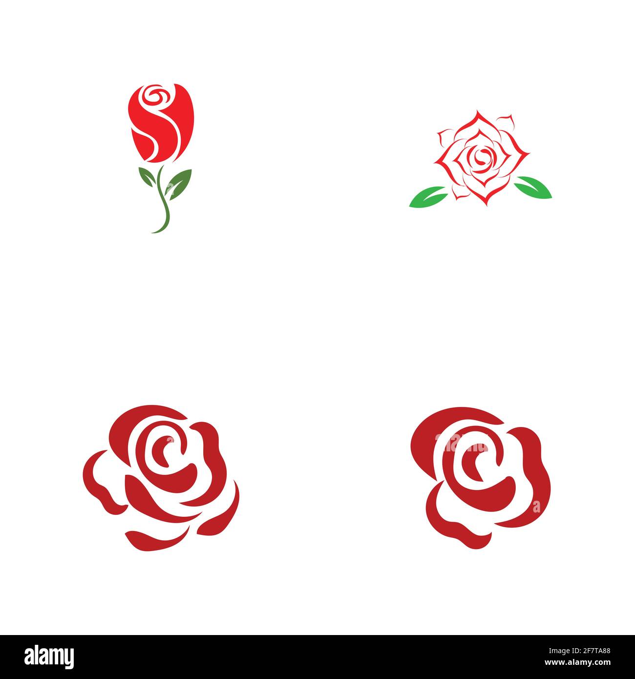 Beautiful Contour Logo with Rose Flower for Boutique or Beauty Salon or ...