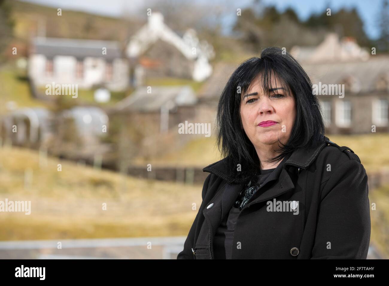 Wanlockhead, Scotland, UK. 9th Apr, 2021. PICTURED: Corri Wilson, Alba ...