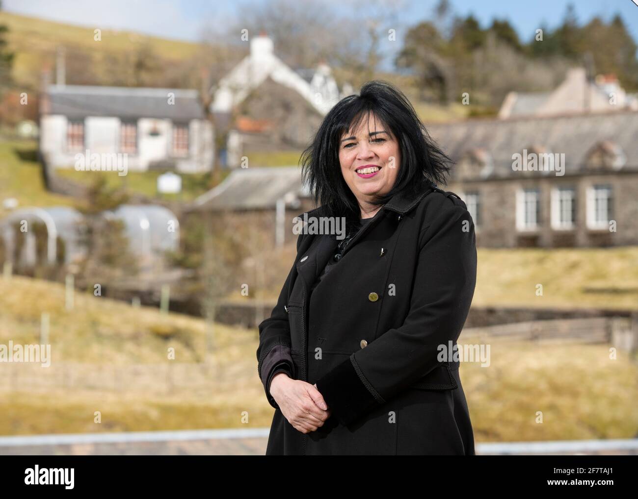 Wanlockhead, Scotland, UK. 9th Apr, 2021. PICTURED: Corri Wilson, Alba ...