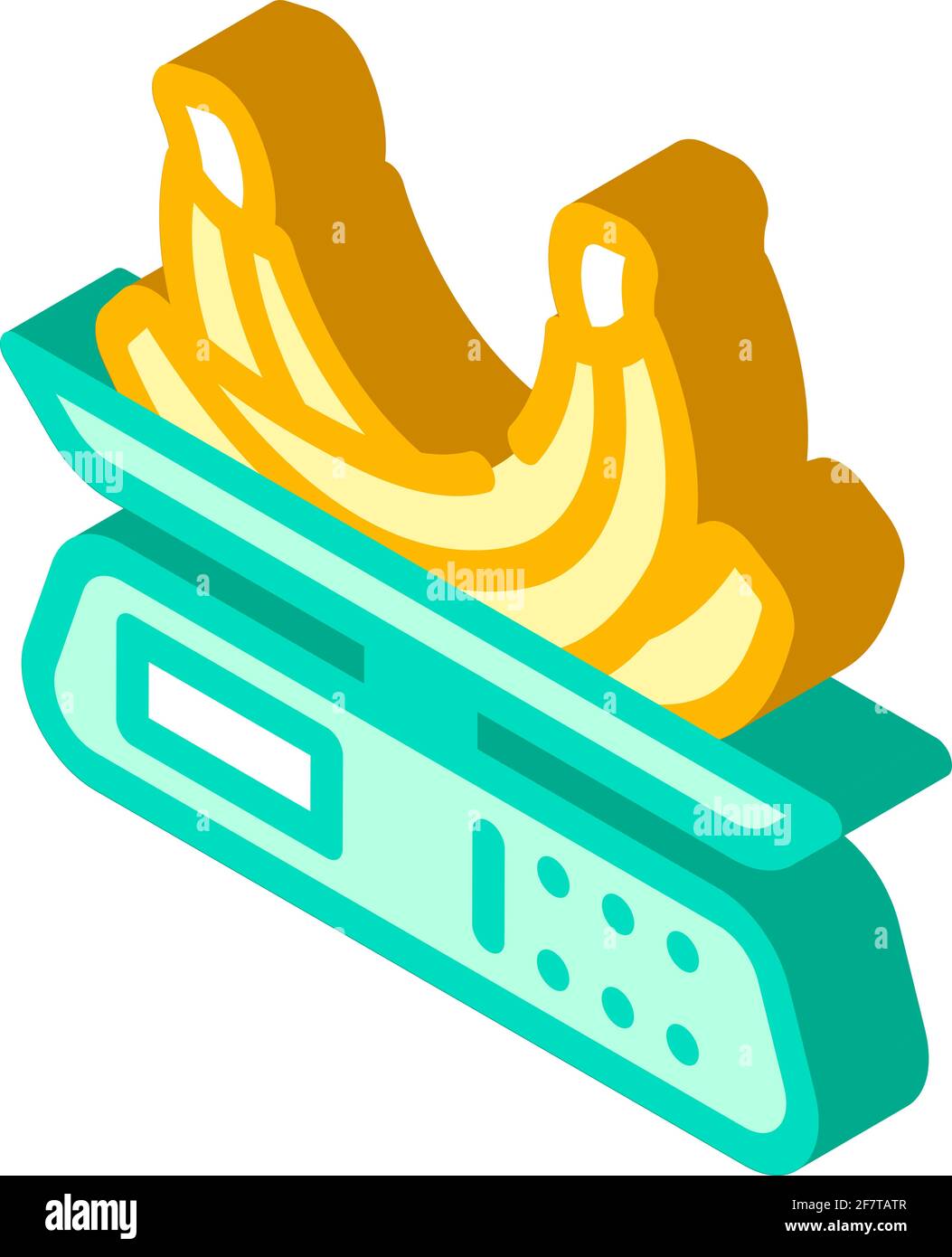 weighing food isometric icon vector illustration color Stock Vector ...