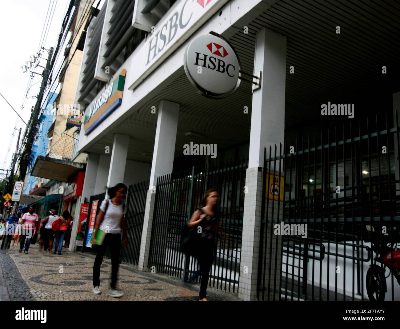 salvador, bahia / brazil - october 30, 2014: View of the HSBC Bank ...
