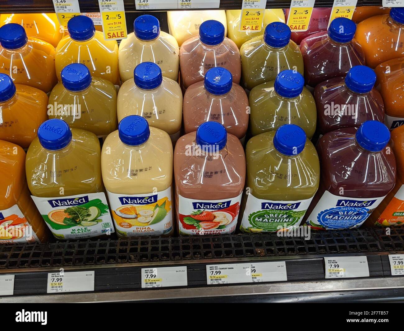 Various Juice Drinks Available for Purchase Stock Photo - Alamy