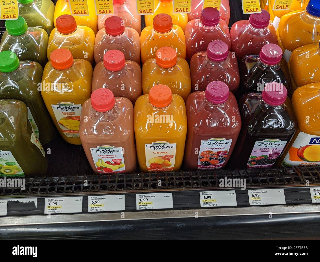 Various Juice Drinks Available for Purchase Stock Photo - Alamy