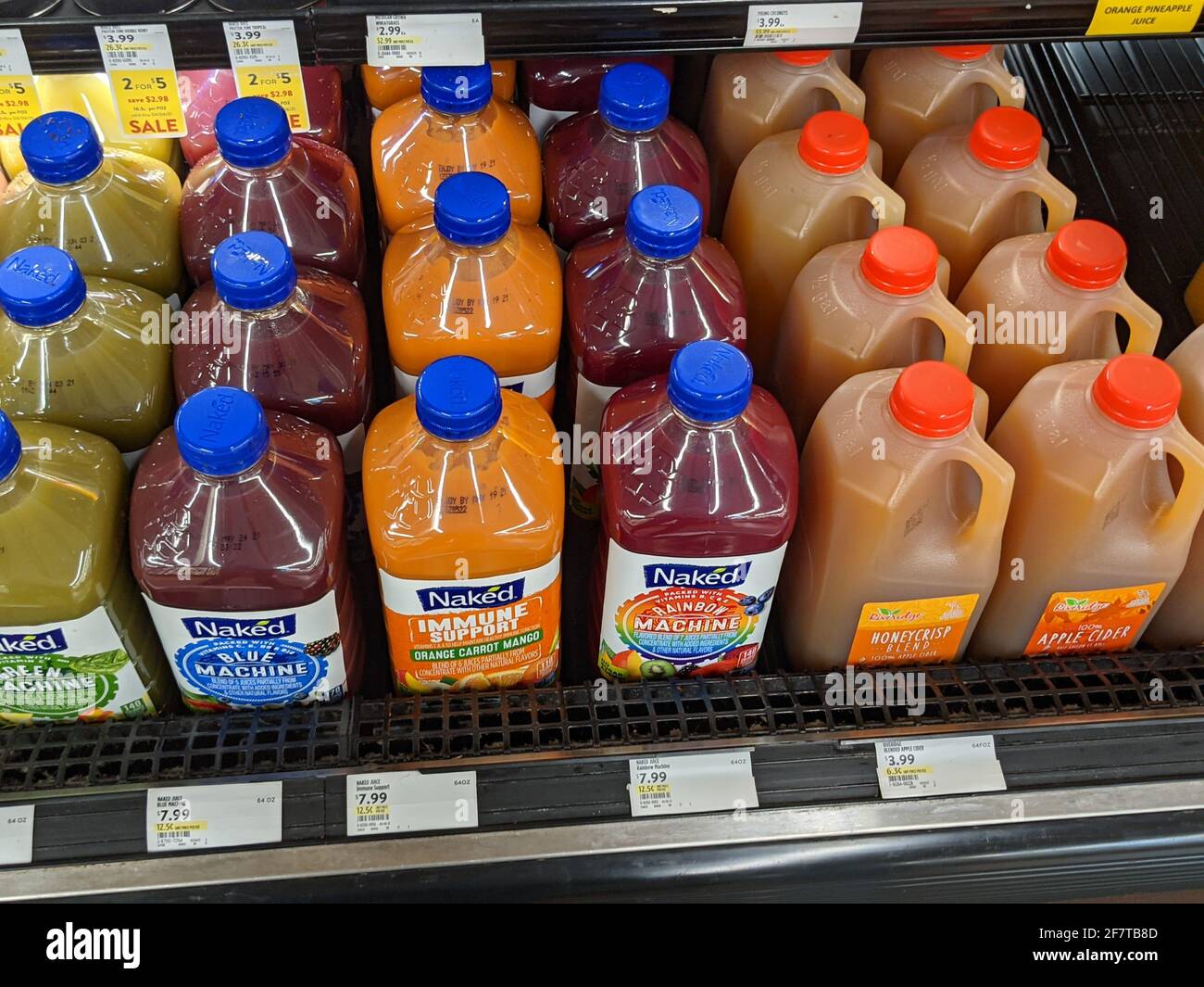 Various Juice Drinks Available for Purchase Stock Photo - Alamy