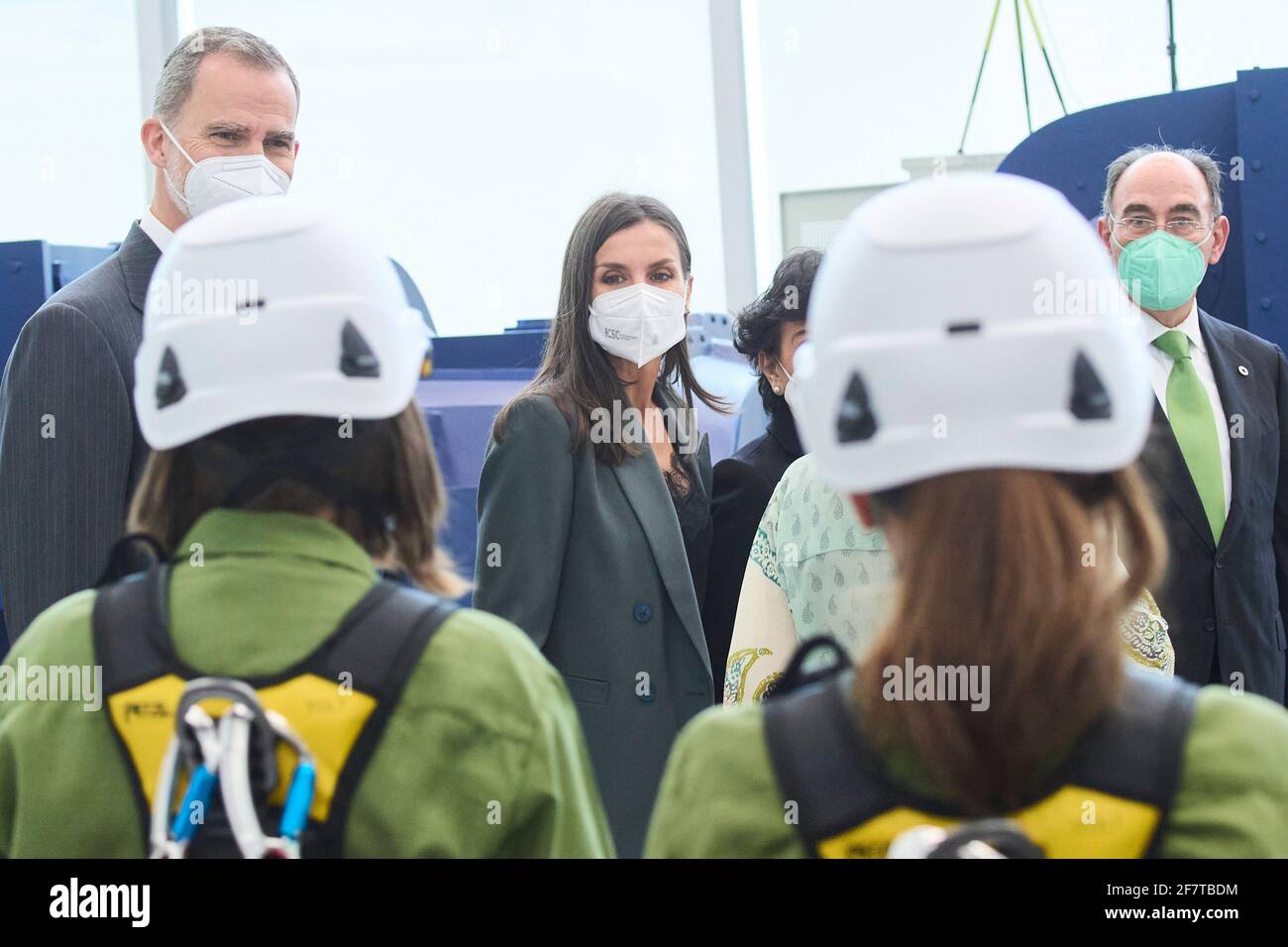 09-04-2021 Madrid Queen Letizia and King Felipe attend the opening of ...