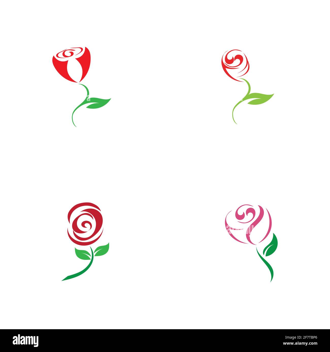 Beautiful Contour Logo with Rose Flower for Boutique or Beauty Salon or ...