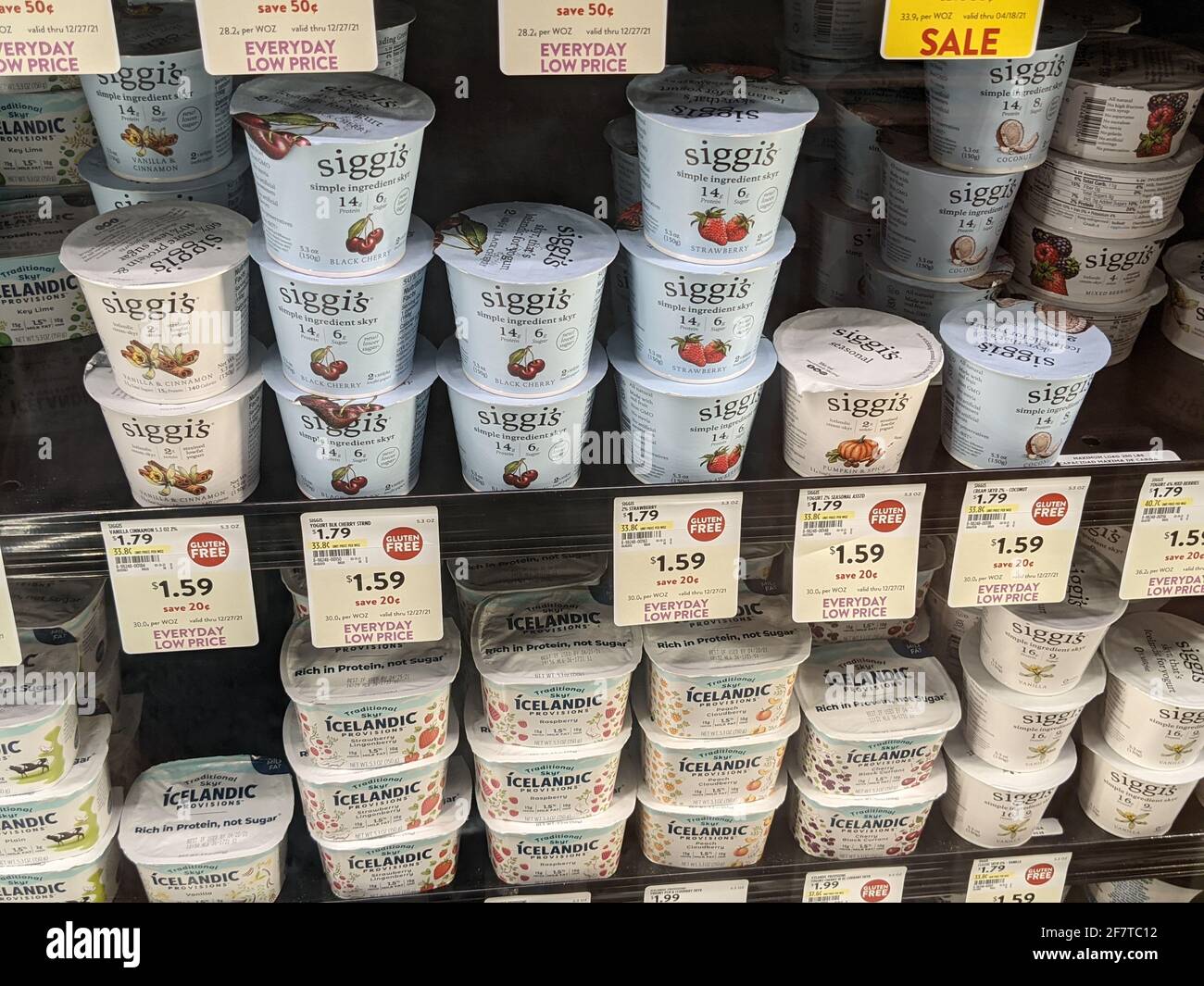 Various Yogurt Available for Purchase Stock Photo - Alamy