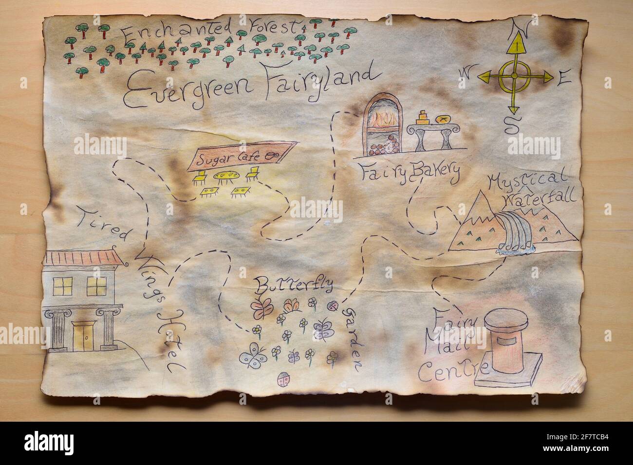 Map Of Fairyland High Resolution Stock Photography and Images - Alamy