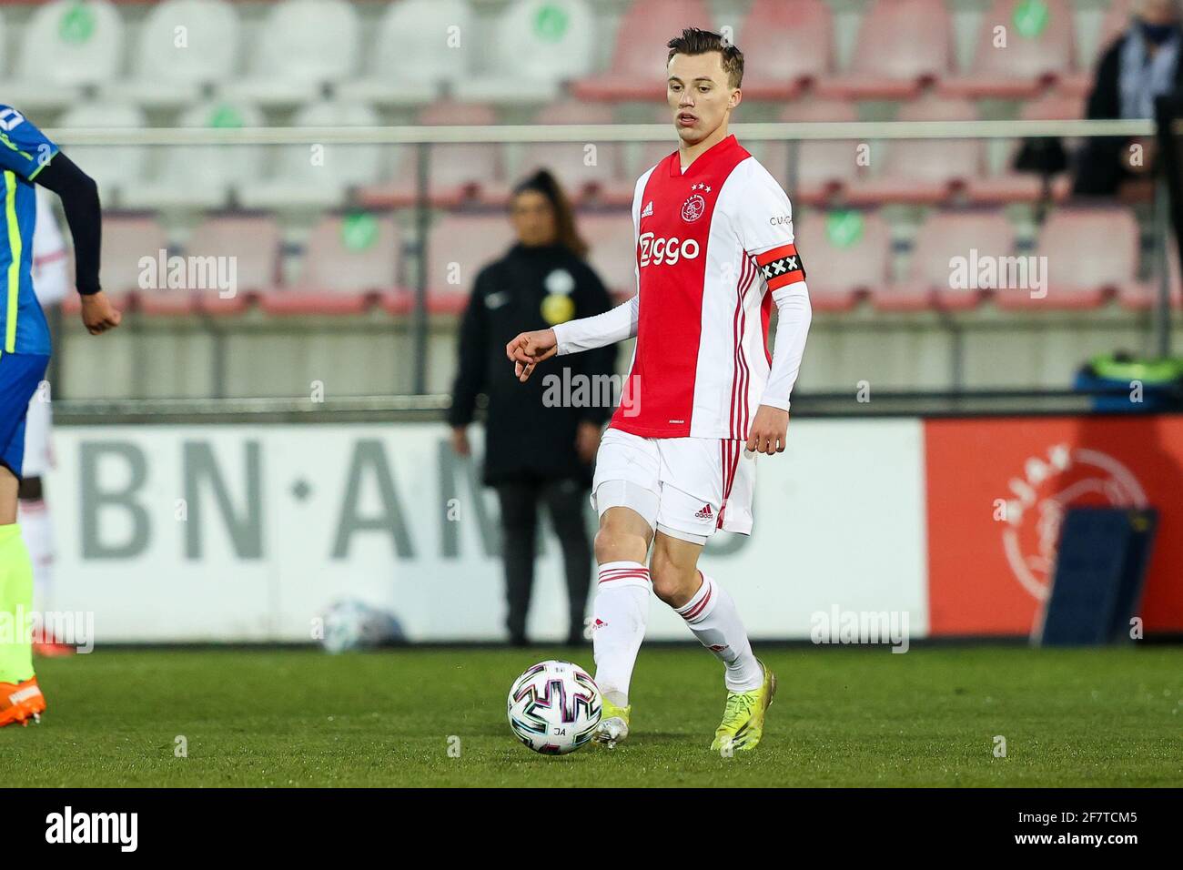 AMSTERDAM, NETHERLANDS - APRIL 9: Youri Regeer of Ajax U23 during the ...