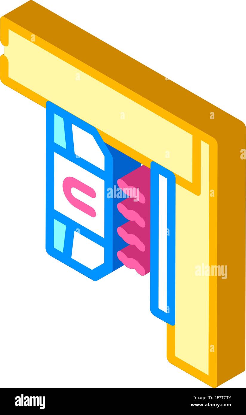 magnetic sensor isometric icon vector illustration color Stock Vector ...