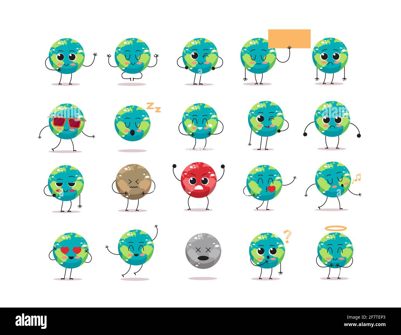 Cute earth Stock Vector Images - Alamy