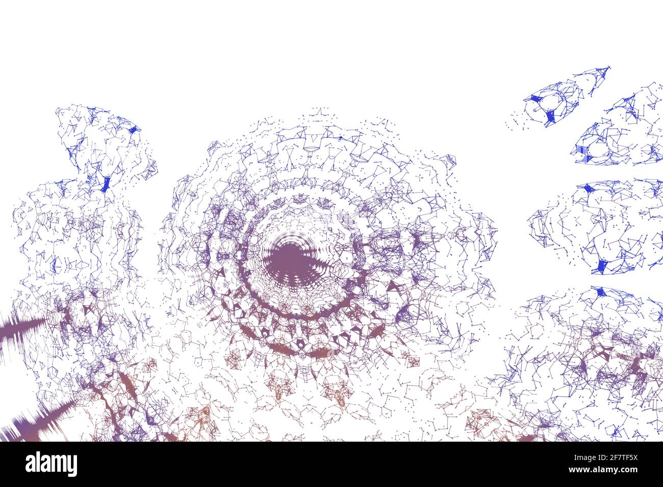 Illustration of a colorful patterned figure on a white background Stock ...