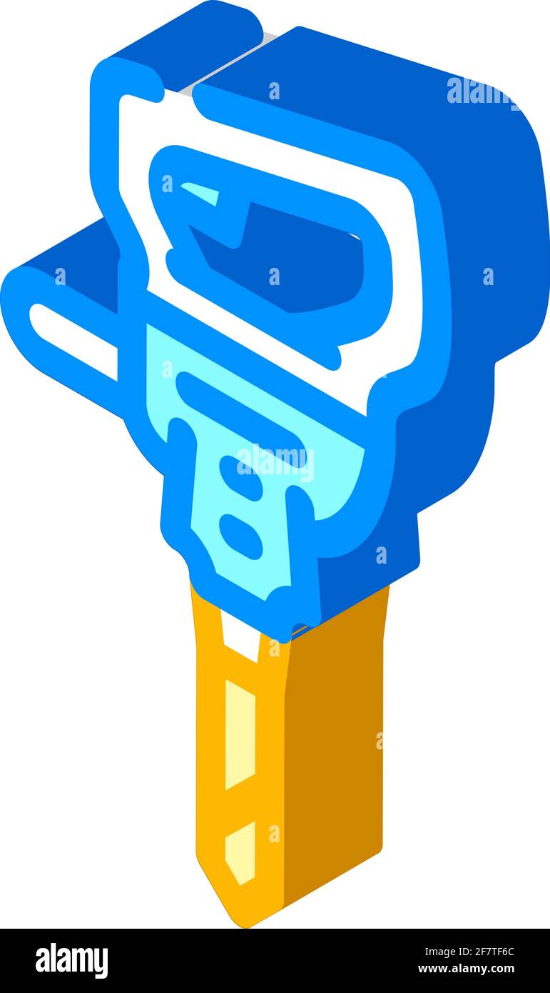 jackhammer tool isometric icon vector illustration color Stock Vector ...