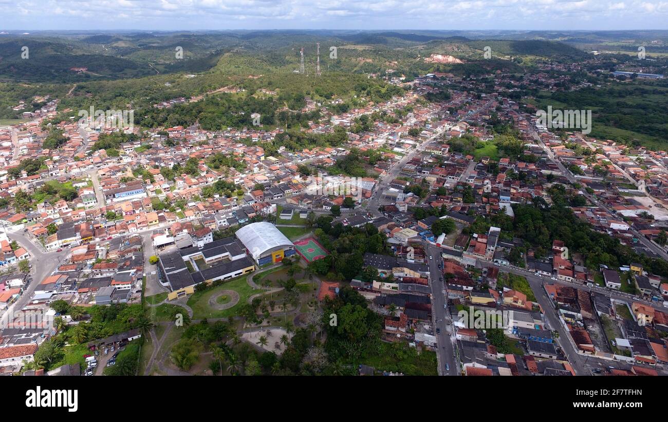 mata de sao joao, bahia / brazil - octuber 2, 2020: aerial view of the ...