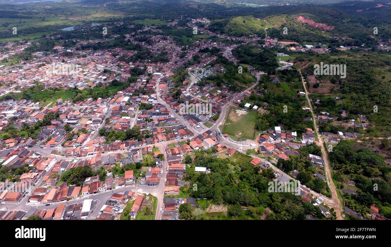 mata de sao joao, bahia / brazil - octuber 2, 2020: aerial view of the ...