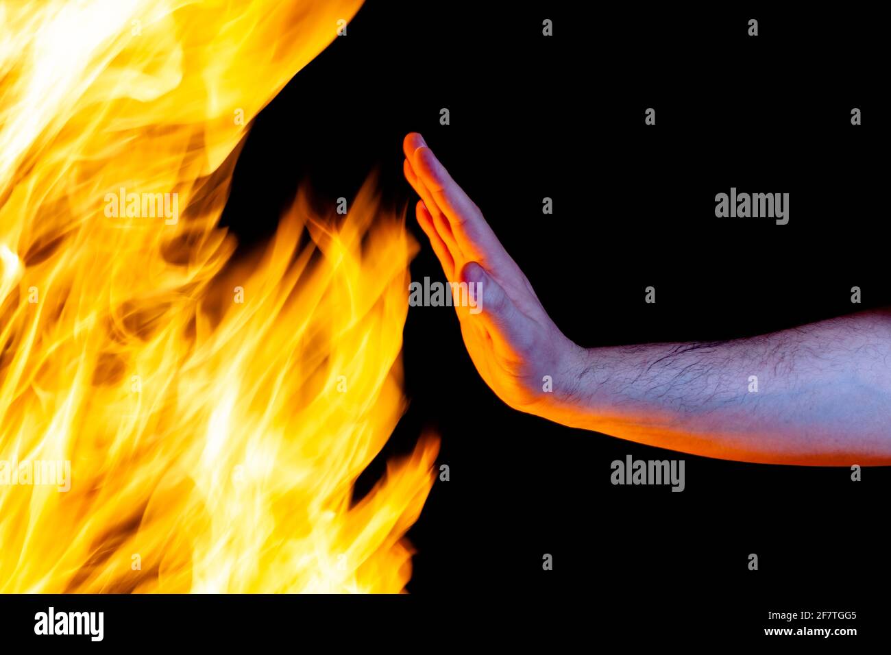 Stop fire, fire safety, use as a background Stock Photo - Alamy