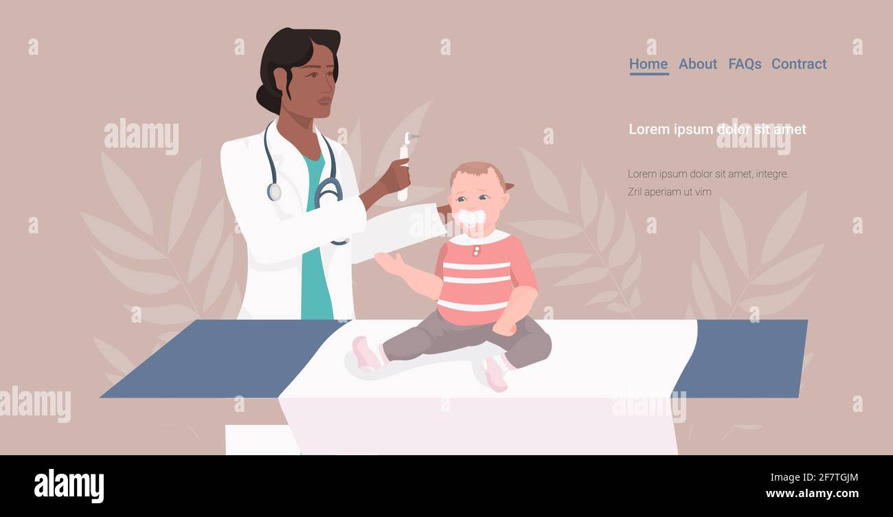 Check child ear Stock Vector Images - Alamy