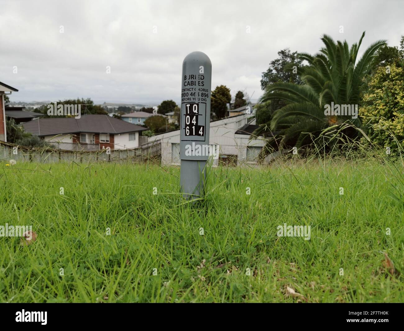 Underground cable marker hi-res stock photography and images - Alamy
