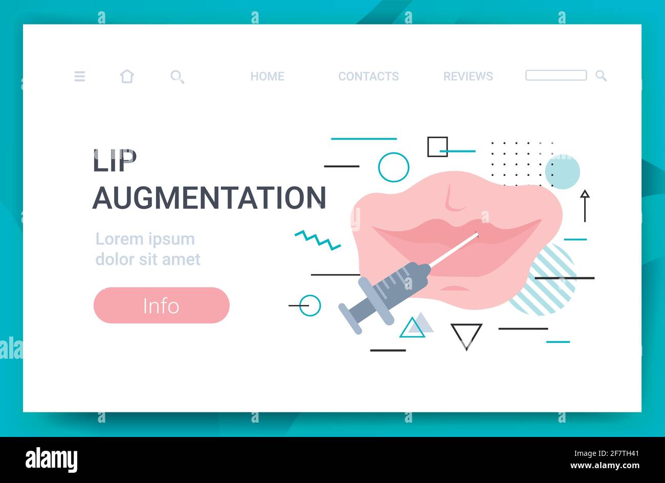 hyaluronic acid lip injection medical cosmetological anti-aging lips ...