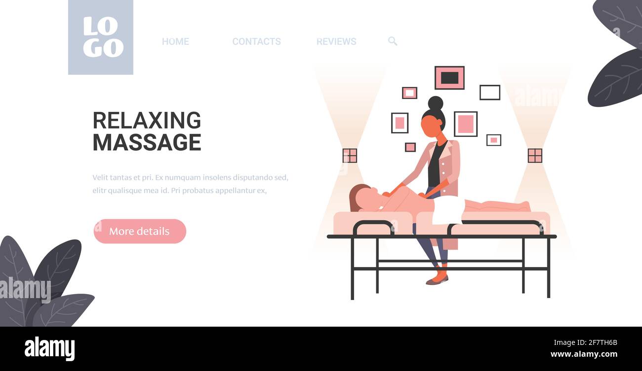 Full body massage female Stock Vector Images - Alamy