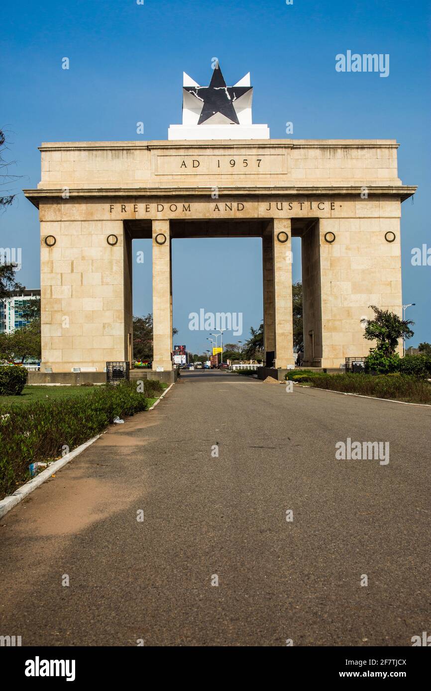 The Independence Black Star Square in Accra, Ghana, Africa Stock Photo ...