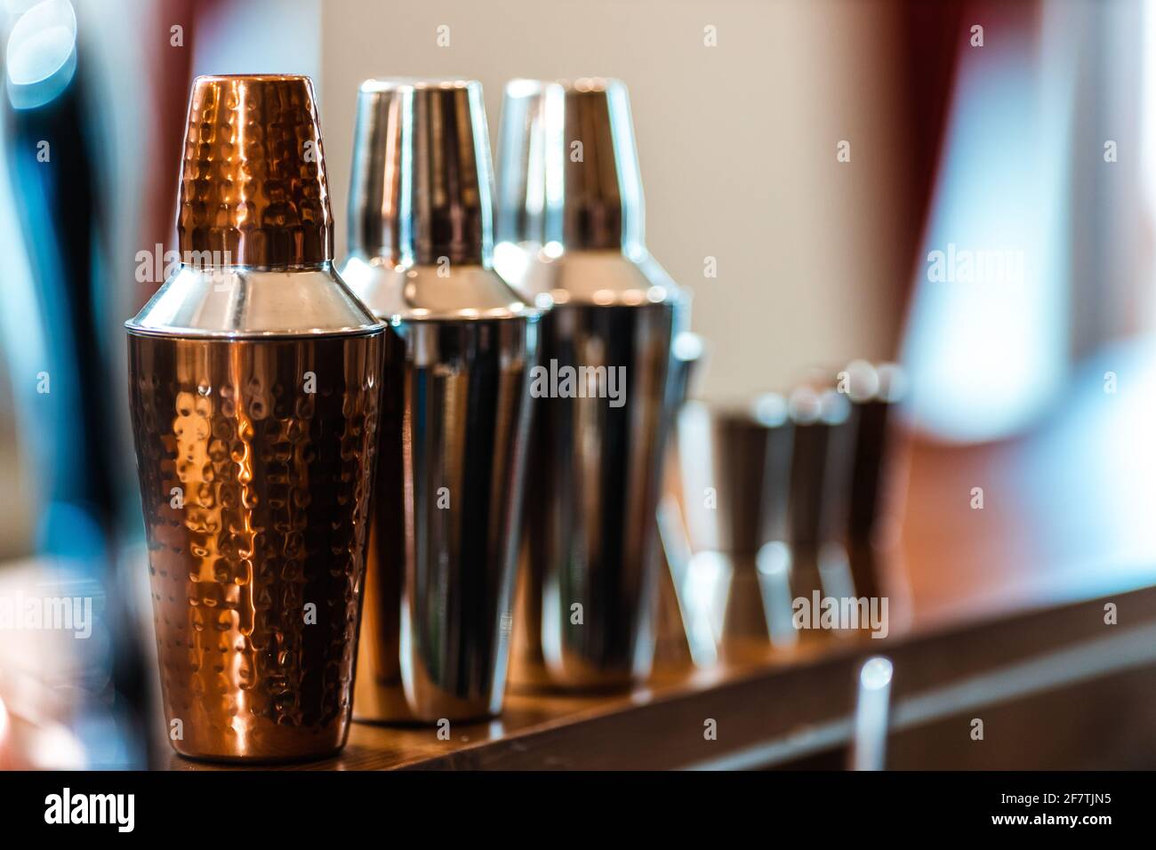 Stainless steel bar counter hi-res stock photography and images - Alamy