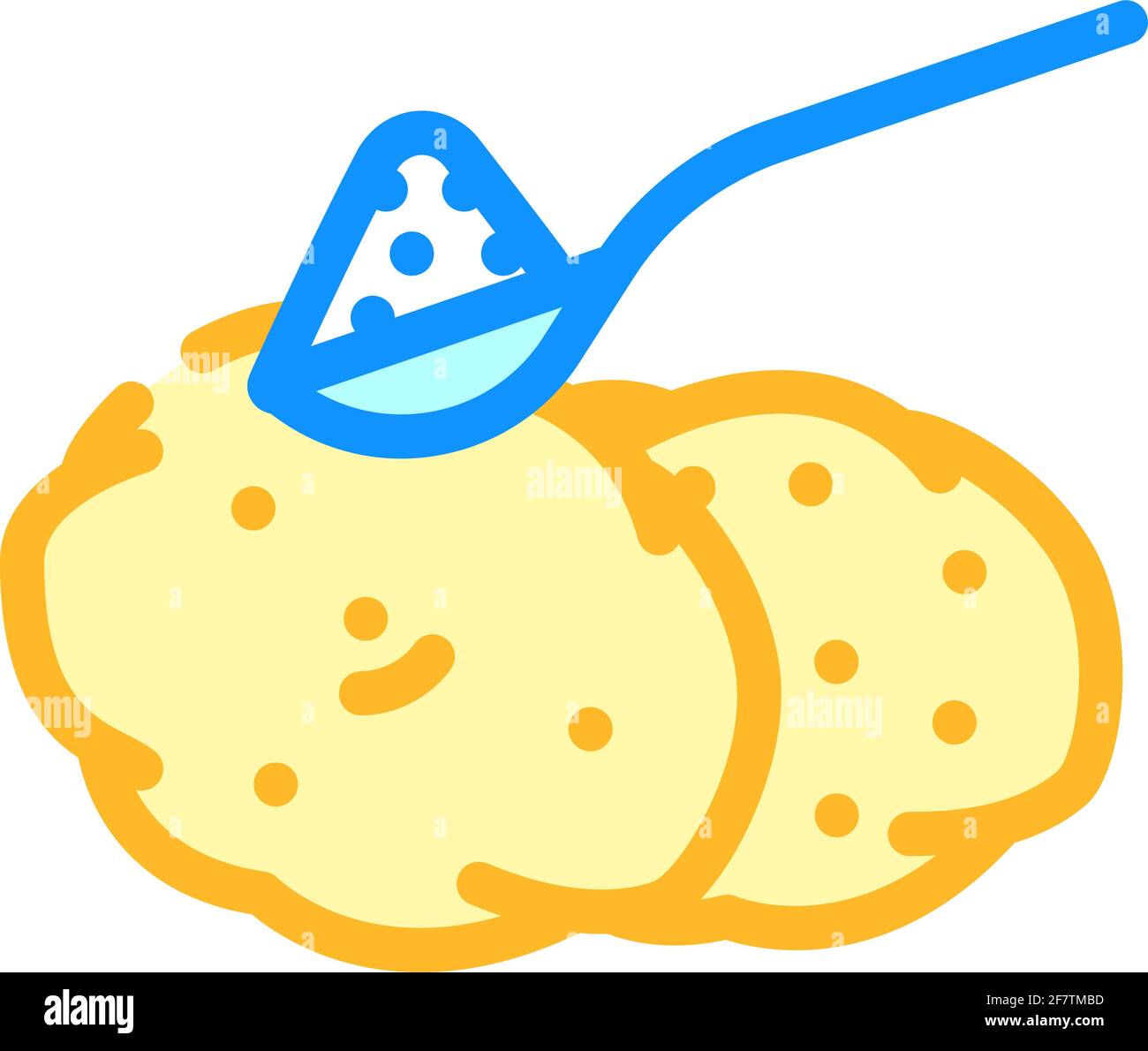 starch food additives color icon vector illustration Stock Vector Image ...