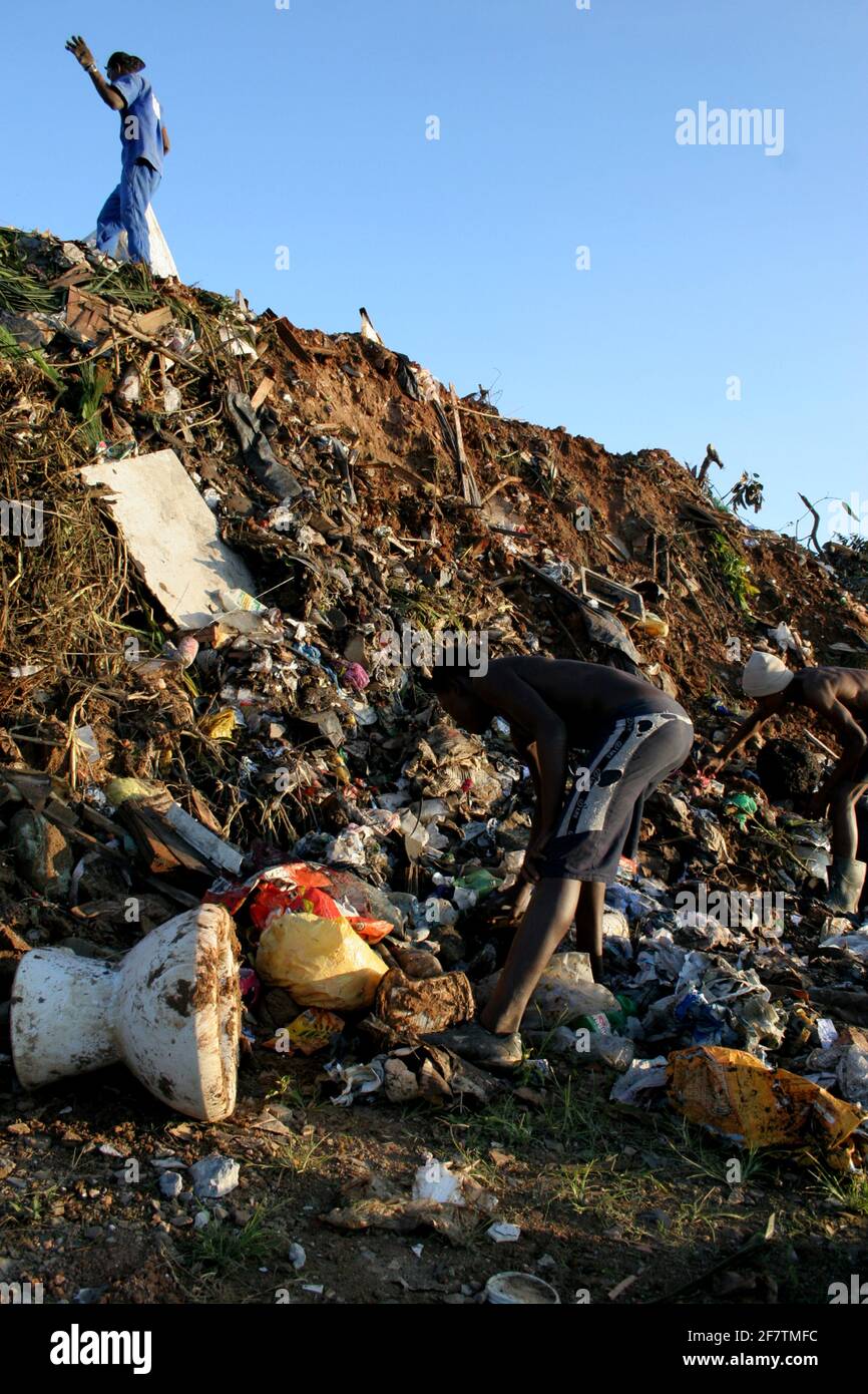 salvador, bahia / brazil - july 28, 2006: recyclable waste pickers are ...