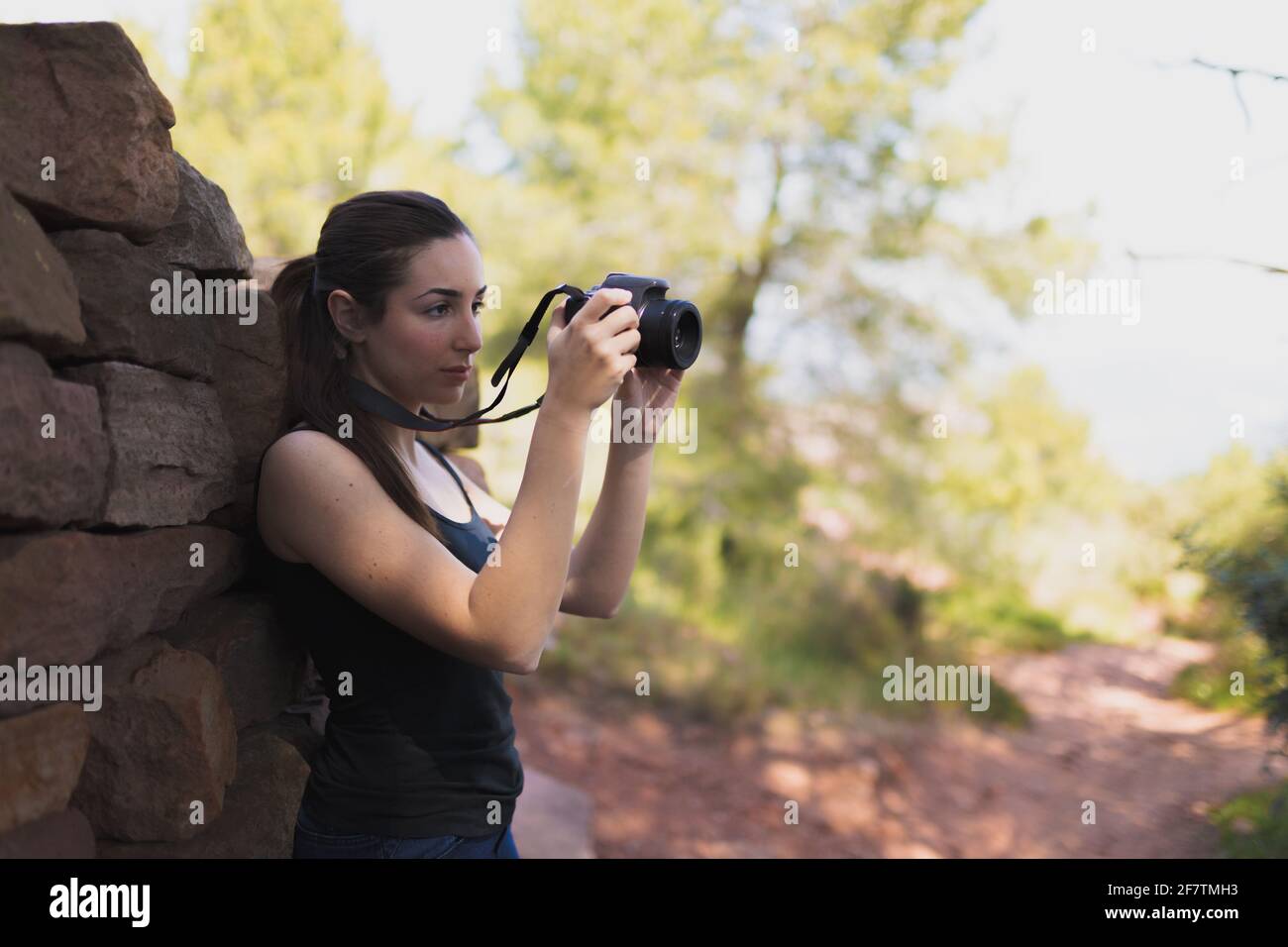 girl taking pictures Stock Photo - Alamy