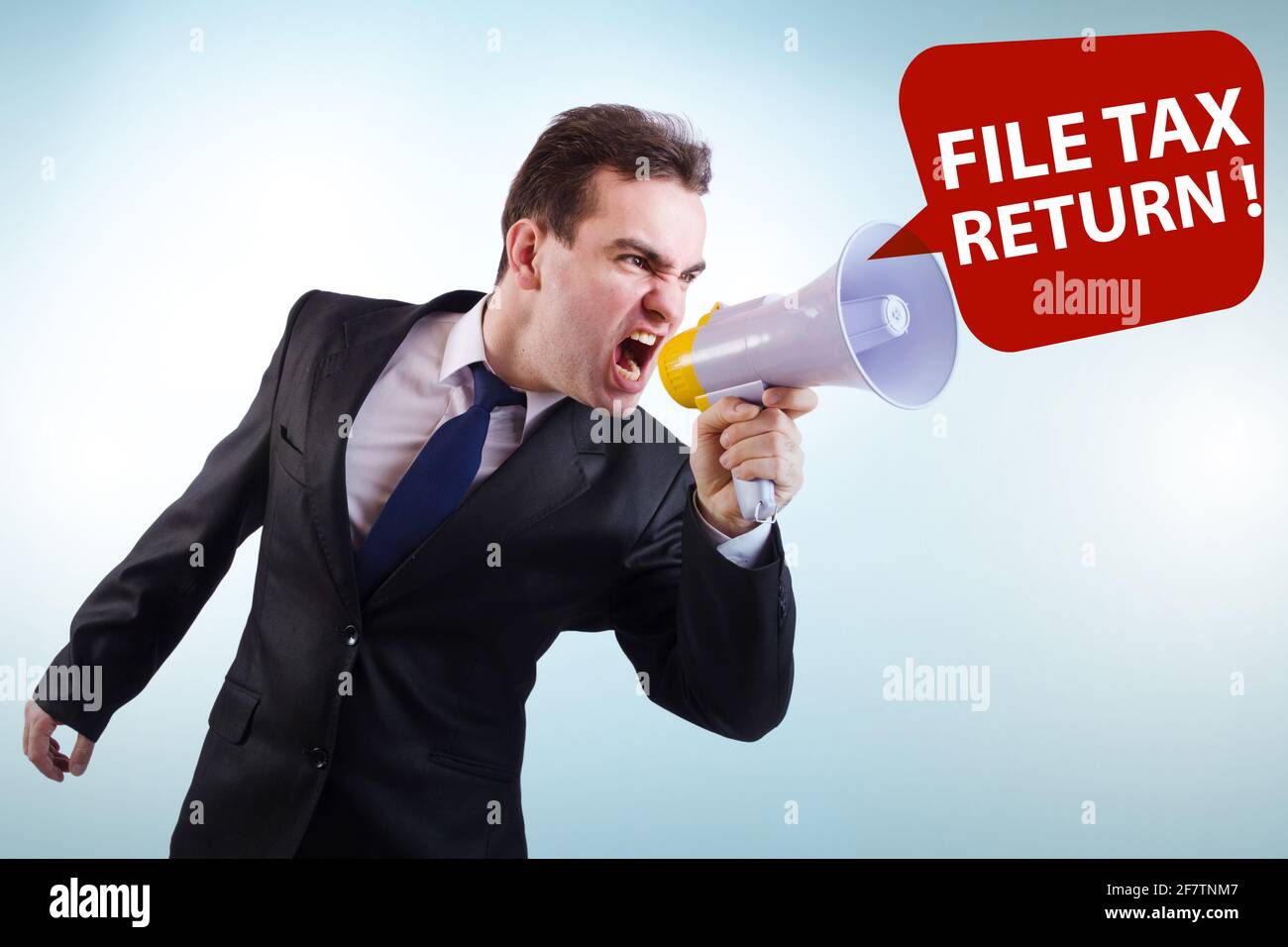 Concept of the annual tax return submission Stock Photo - Alamy