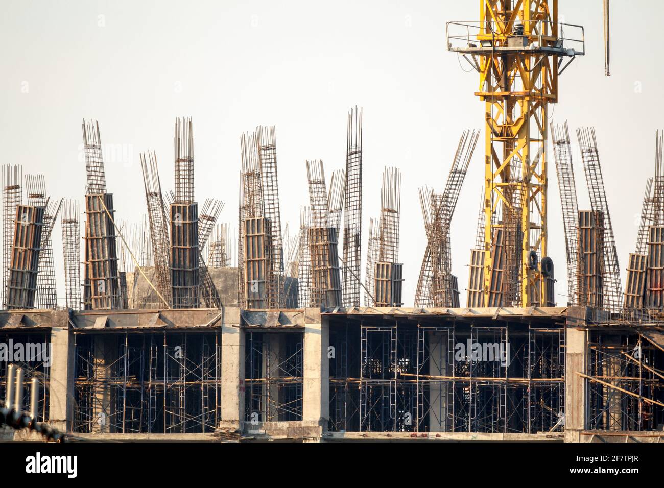 Rebar column in construction site Stock Photo - Alamy